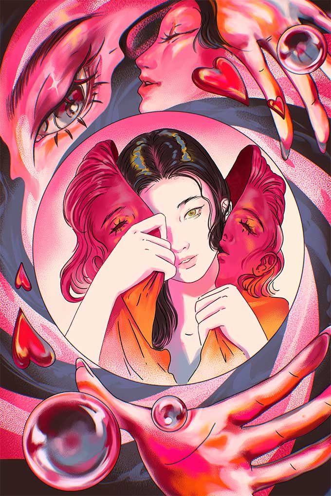 What is the glow-down movement?