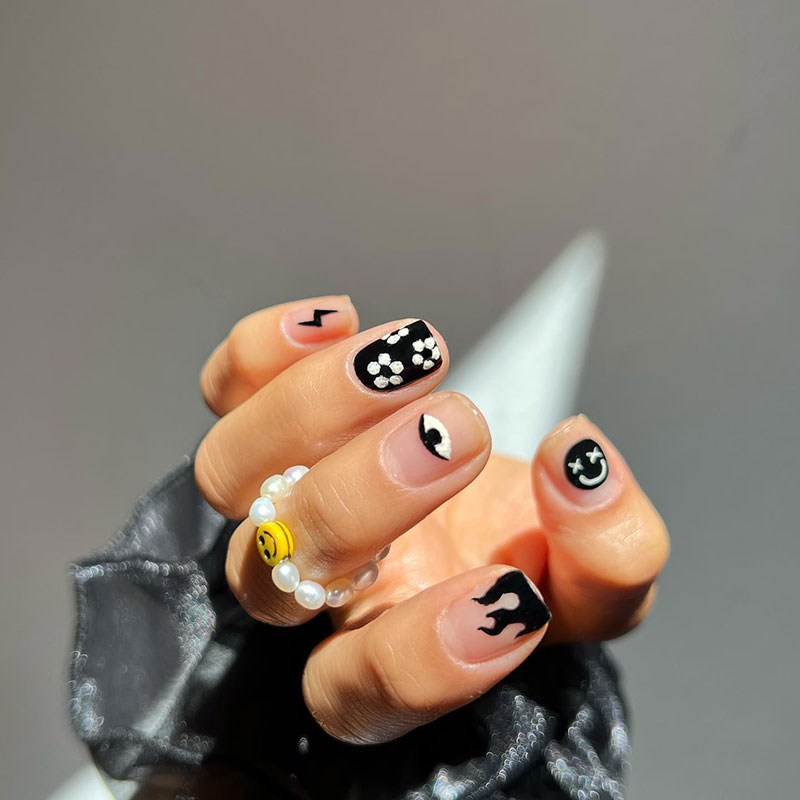 The best colours and designs to try if you have short nails