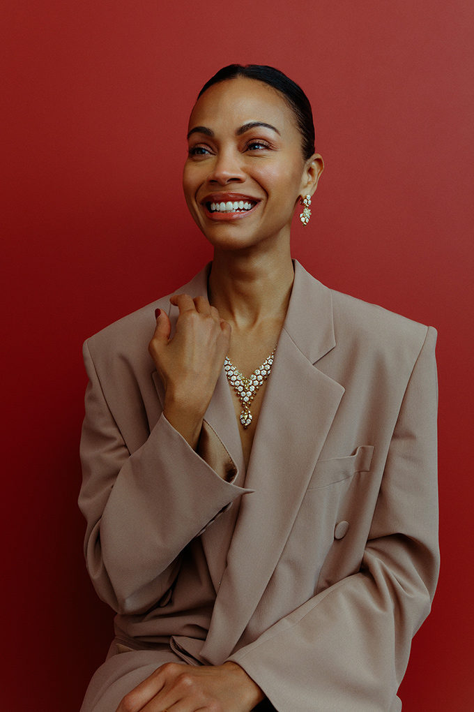 “Its golden fluidity felt apropos”: Zoe Saldaña on the Cartier ...