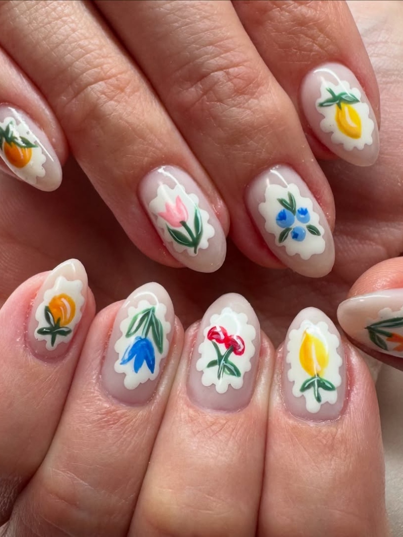 Stand out with these unique floral nails this spring