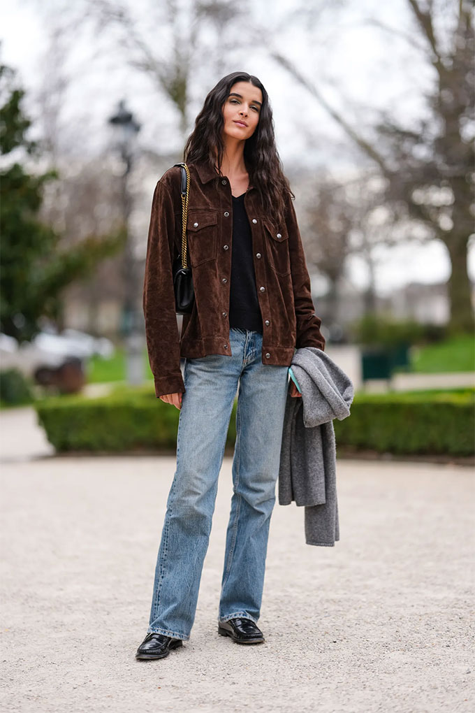 How to wear straight leg jeans like an off-duty model this summer