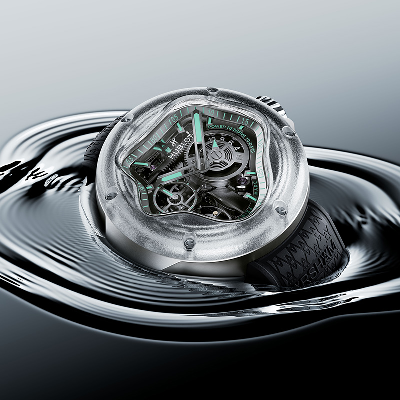 Fluid Dynamics: Daniel Arsham and Hublot team up to make a splash